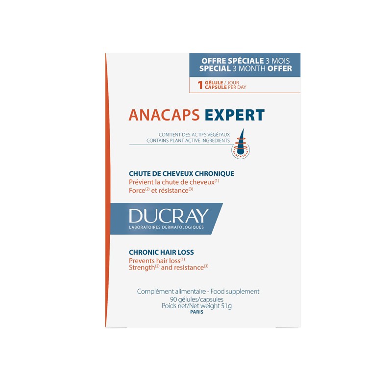Ducray Anacaps EXPERT 90 cápsulas - Farmacia Granvia 216