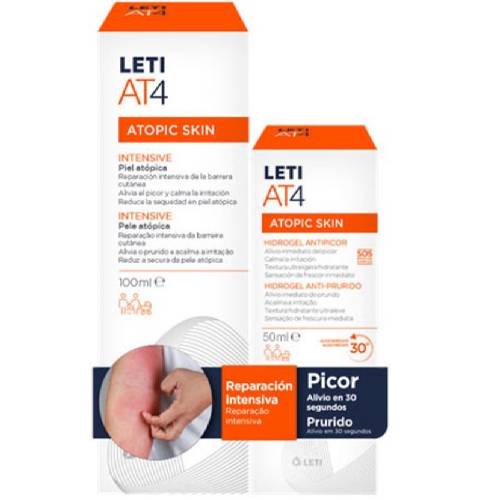Leti AT4 Pack Intensive 100ml + Hidrogel Antipicor 50ml - Farmacia ...