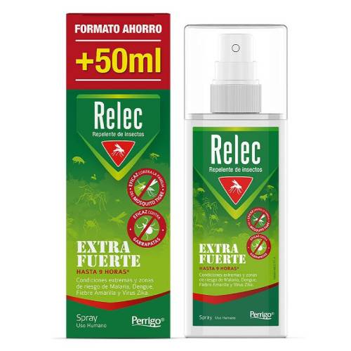 Relec Extra fuerte Spray Repelente 125ml formato ahorro - Farmacia ...